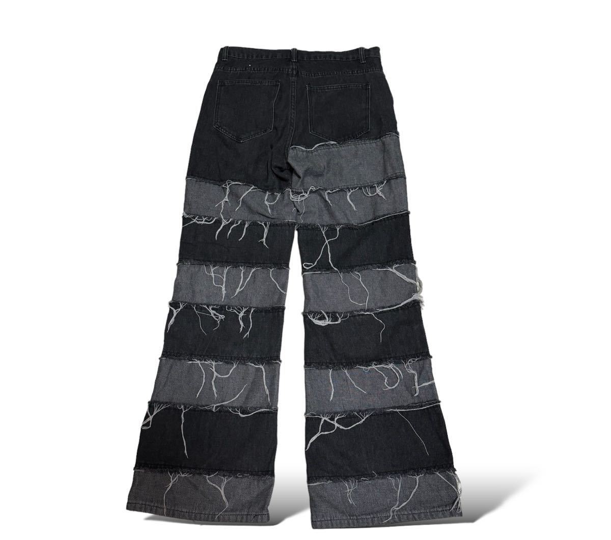 00s japanese label Y2K design grunge flare pants 14th addiction share ...