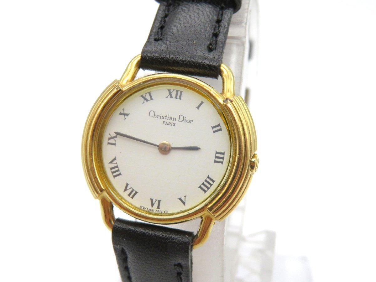 1円 稼働 ディオール 58.121 ホワイト クオーツ レディース 腕時計 J54206(クリスチャン・ディオール)｜売買されたオークション ...