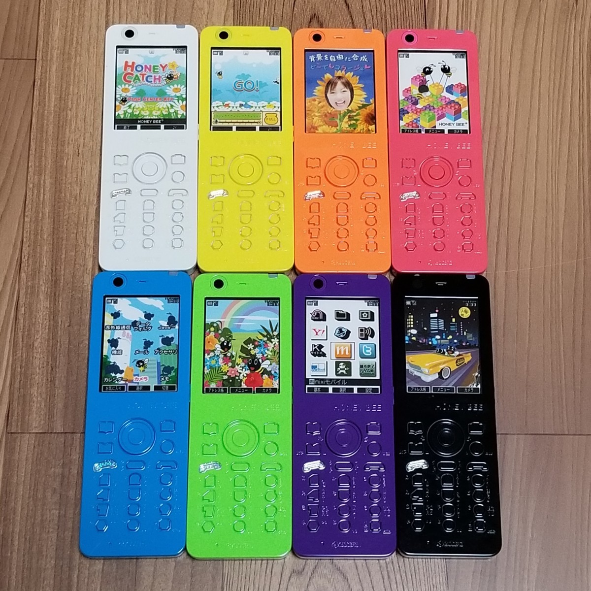 モック ウィルコムWILLCOM HONEY BEE 3 WX333K ガラケーモック8色セット 長期保管レア まとめて PHS 一部変色あり(モックアップ)｜売買されたオークション情報 ...