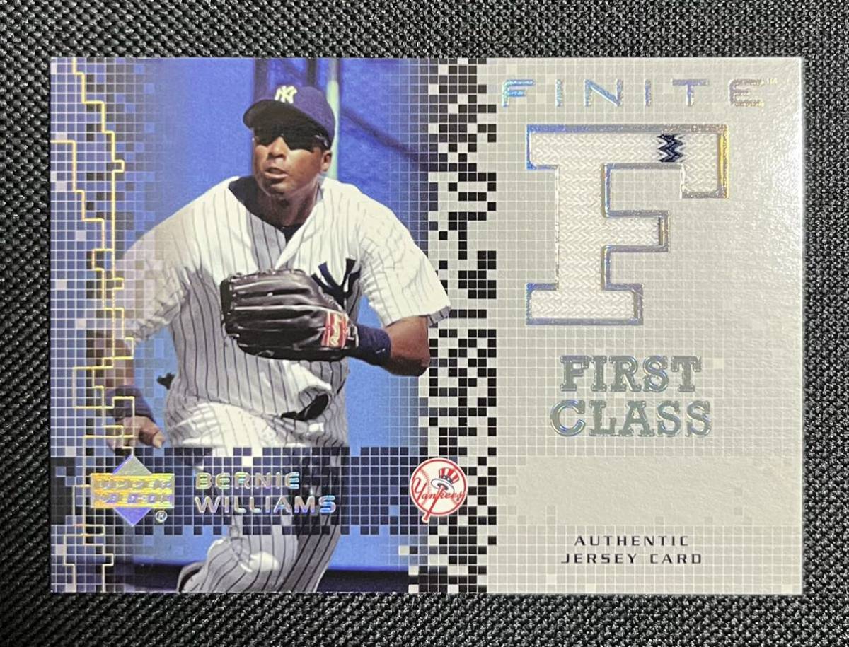 2003 UPPER DECK FINETE FIRST CLASS BERNIE WILLIAMS AUTENTIC JERSEY CARD ...