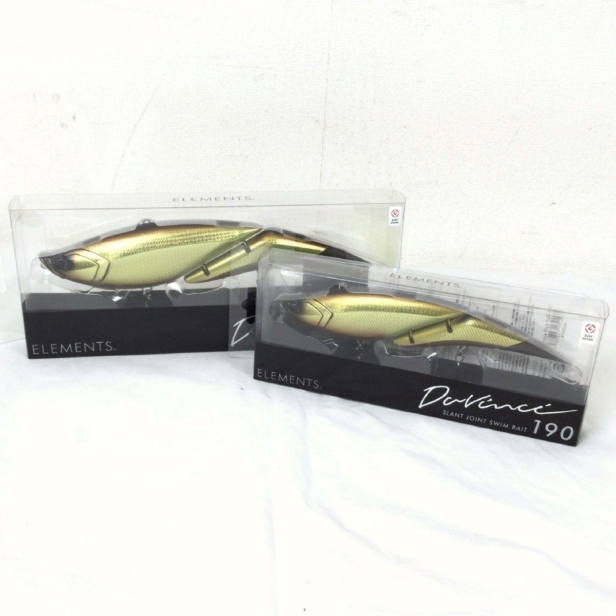 1203 ELEMENTS エレメンツ SLANT JOINT SWIM BAIT Davinci 190 240 ダヴィンチ KINBUNA / Rumble Fish Tail 1個 計3 ...