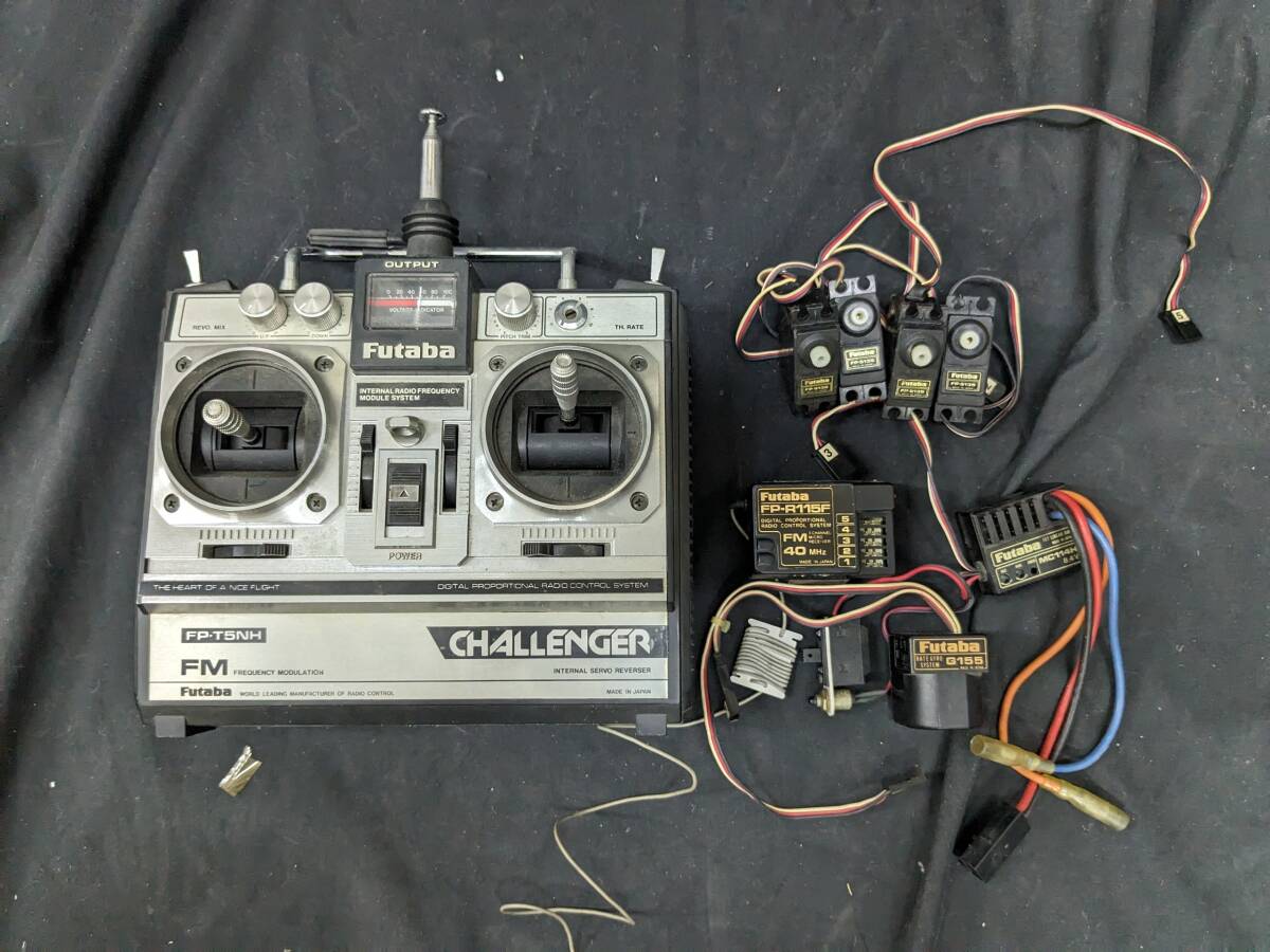 SK0-P22 通電OK フタバ プロポ チャレンジャー FP-T5NH 5チャンネル 送信機 CHALLENGER FUTABA 受信機 ...