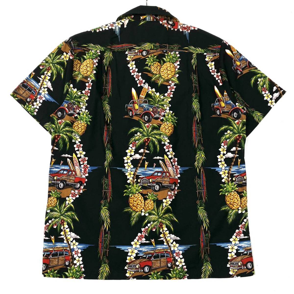 80’sハワイ製 RJC アールジェイシー アロハシャツ オープンカラー ボーダーパターン ハワイアンシャツ メンズS ブラック(Sサイズ)｜売買されたオークション情報、yahooの商品情報を ...