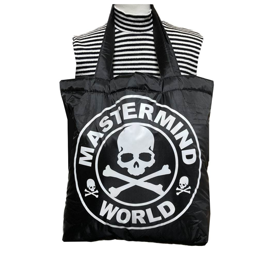 マスターマインド mastermind ナイロン トートバッグ ブラック 大きなトート MASTERMIND WORLD BAG(マスター ...