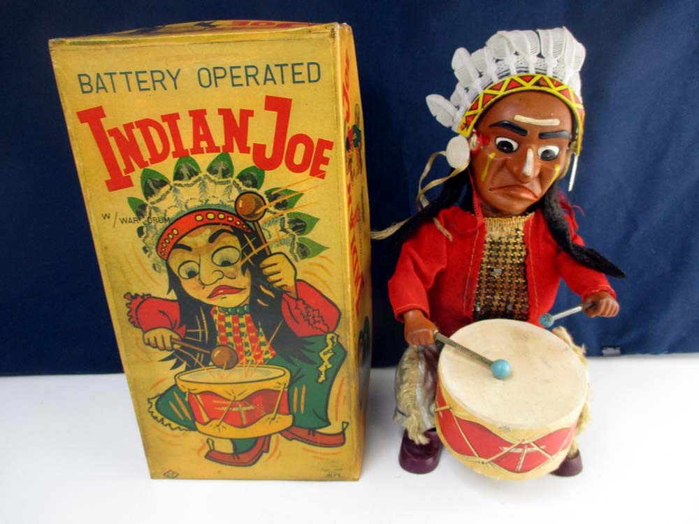 アルプス1950年代製 INDIAN JOE 完動品 高さ約28cm(人間)｜売買されたオークション情報、yahooの商品情報をアーカイブ公開 ...