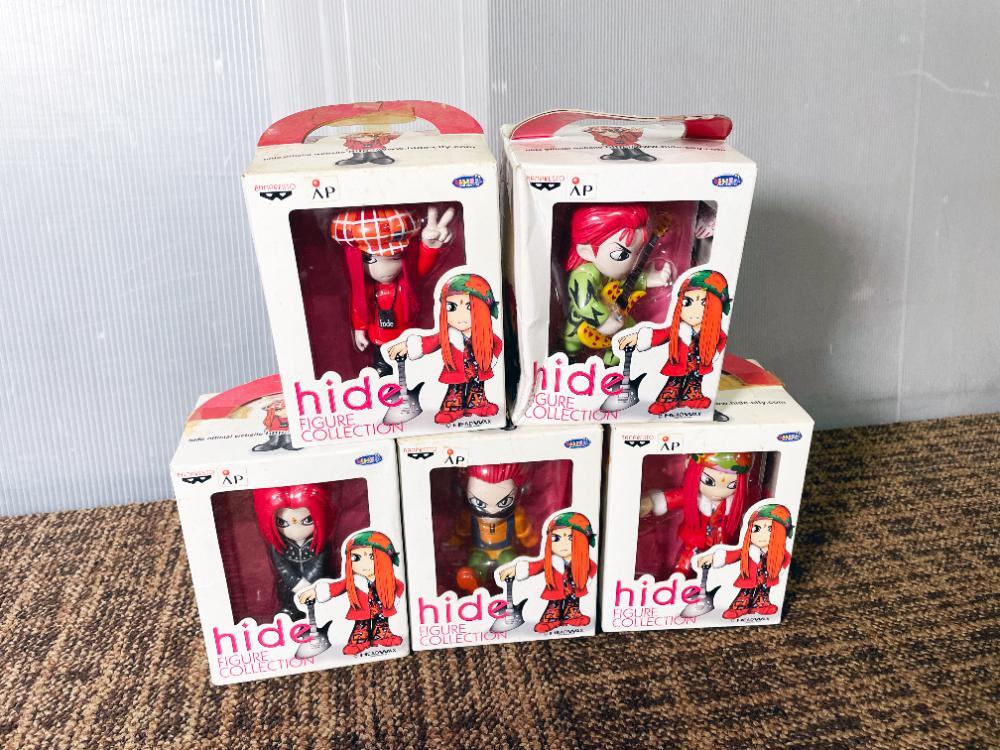非売品 HIDE ヒデ FIGURE COLLECTION フィギュアコレクション 全5種 バンプレスト X-JAPAN hide フィギュア ...