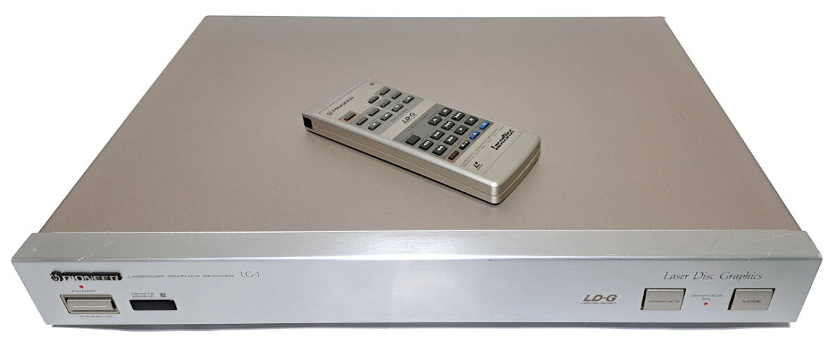 作動 LD-G PIONEER パイオニア LG-1 レーザーディスク グラフィックス デコーダー リモコン付き Laserdisc ...
