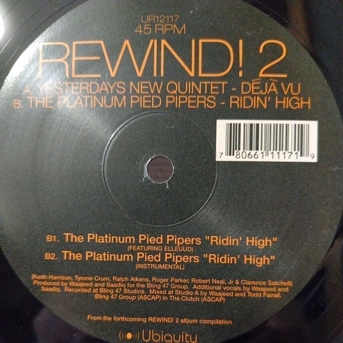 12inch V.A./Rewind 2/Yesterdays New Quintet/Deja Vu/Platinum Pied ...