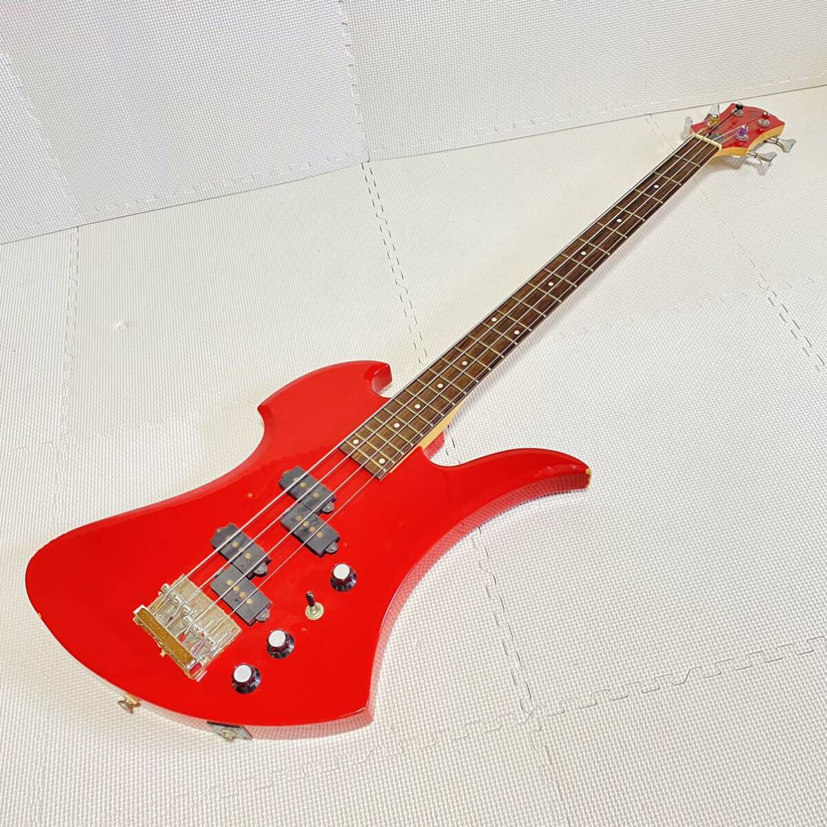 Fernandes MockingBird BASS エレキベース 本体 フェルナンデス モッキンバード ベース レッド 赤 現状品 ...