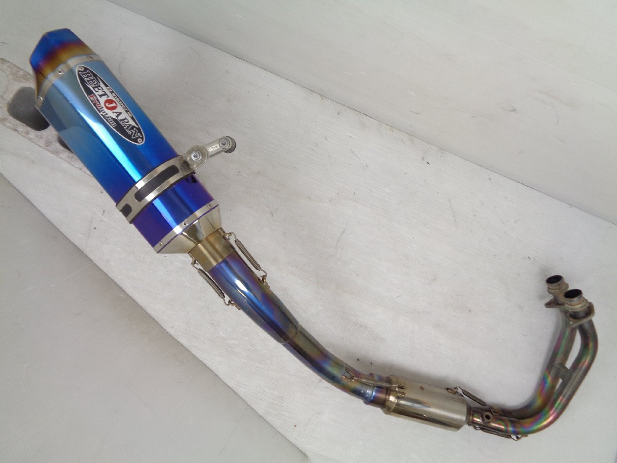 ニンジャ400 ninja400 Z400 EX400G 18-22 BEET ビート NASSERT EVO 2 ブルーチタン フルエキゾースト マフラー 良品 E592(マフラー本体（社外 ...