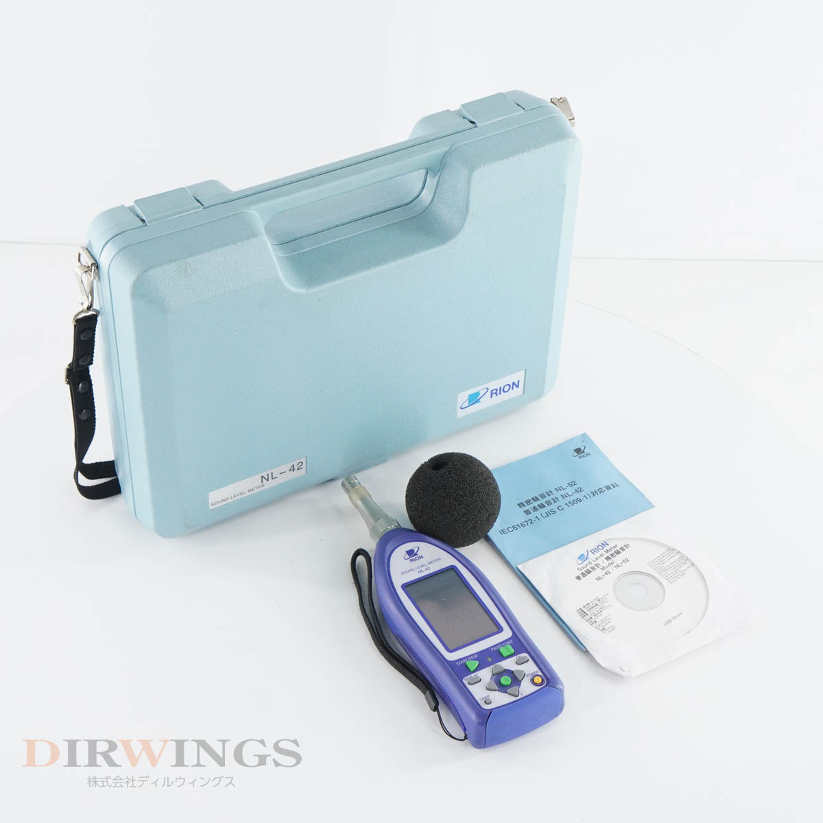 DW 8日保証 01/2022CAL NL-42 RION UC-52 NH-24 リオン SOUND LEVEL METER 普通騒音計 サウンドレベルメーター ソフトウ ... 04621 ...