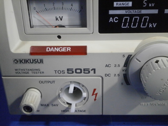KIKUSUI TOS5051 WITHSTANDING VOLTAGE TESTER(その他)｜売買されたオークション情報、yahooの商品 ...