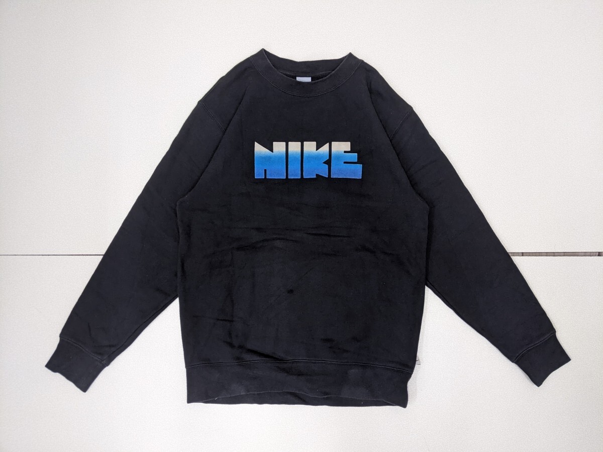 13 NIKE 00s オールド ナイキ フロッキー デカロゴ プリント バック センター スウォッシュ スウェット シャツ トレーナー メンズL808(トレーナー)｜売買されたオークション ...