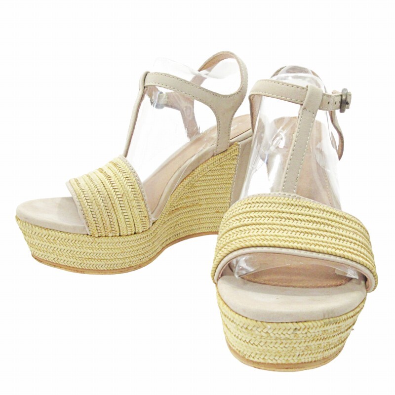 アグ UGG 1006844 FITCHIE フィッチー ウェッジ サンダル ストラップ 厚底 ベージュ 6 23cm 0620 レディース ...