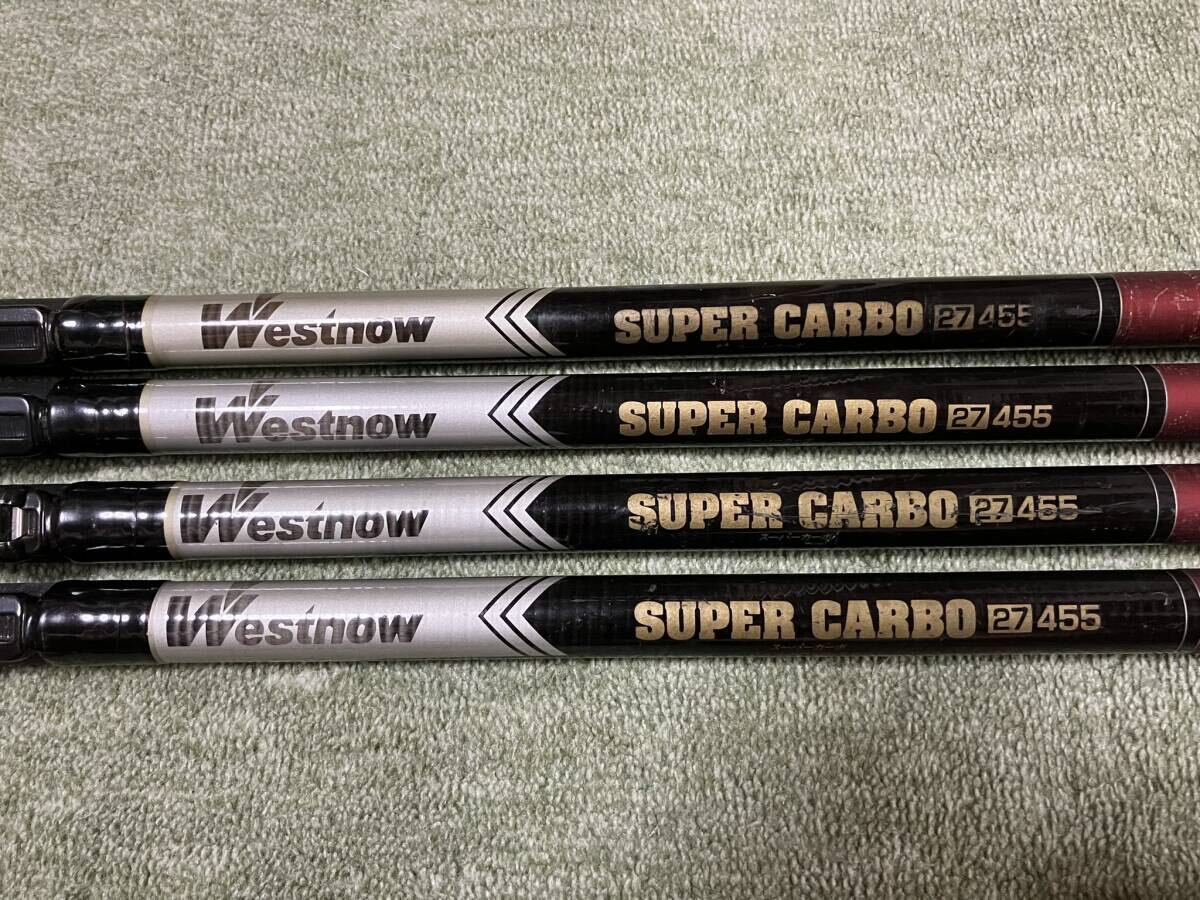 投竿 10本 all ウエストナウ WESTNOW 450 4.5m 5本継ぎ section5 surf casting rod サーフ アキアジ SUPER CARBO SUPER ...