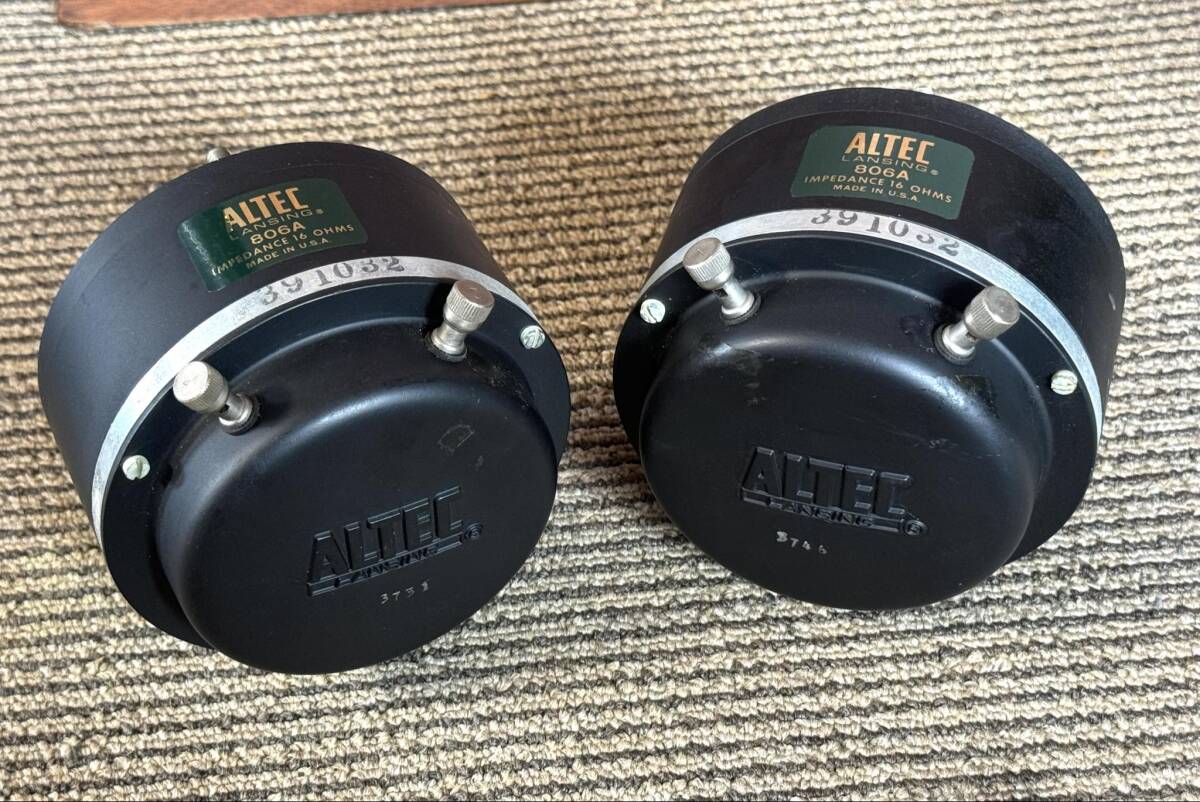 806a altecの値段と価格推移は？｜9件の売買データから806a altecの価値がわかる。販売や買取価格の参考にも。