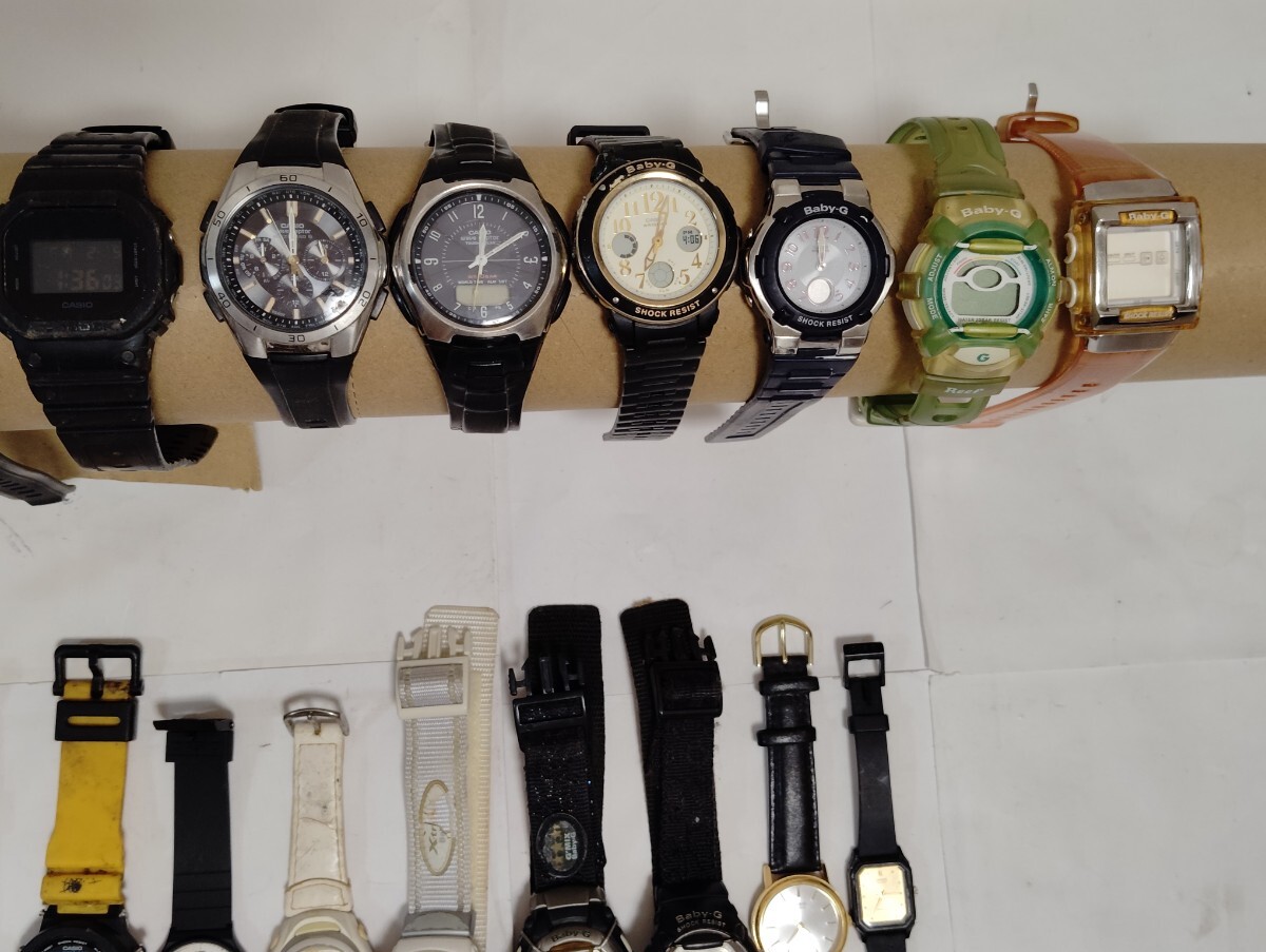 カシオ CASIO G-SHOCK など腕時計60本大量まとめGA-400 GA-110C GW-M850 BGA-116 BGD-560 GA-100B GA-110RG DW-6900 ...