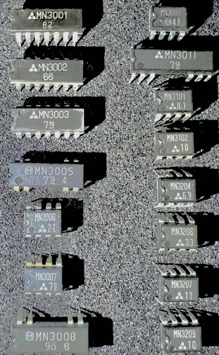 MATSUSHITA MN3001 MN3002 〜 etc. IC for BBD This is a set of 15 ICs as ...