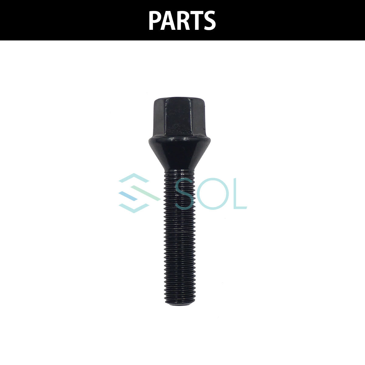 BMW E60 E61 E39 E34 E28 E63 E64 E65 E66 E38 E32 Z3 E36 M12 P1.5 60度 テーパー ホイールボルト 首下50mm 17HEX ...