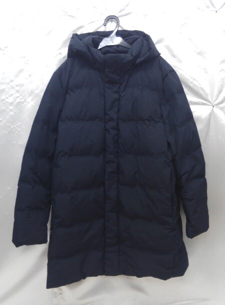 r2_4748r 大きいサイズXL UNIQLO ユニクロ シームレスダウンコート フード取り外し可 ダークネイビー メンズ(コート)｜売買さ ...