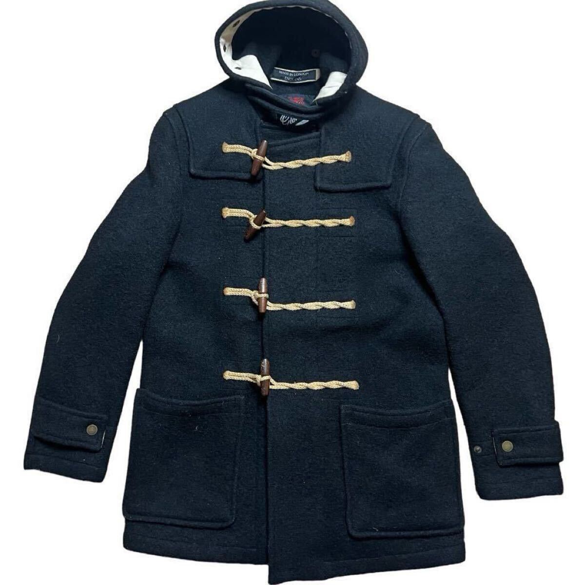 GLOVERALL 36 M位 英国製 ダッフルコート グローバーオール ブラック(Mサイズ)｜売買されたオークション情報、yahooの商品情報をアーカイブ公開 - オークファン（aucfan ...