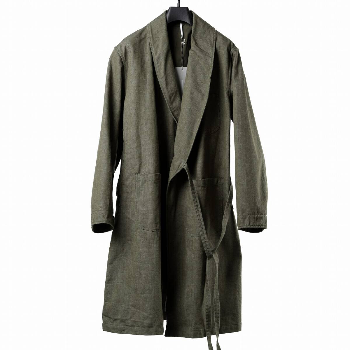 sus-sous british army gown coat / green denim 新古品タグ付き SUS-SOUS ISAMU KATAYAMA BACKLASH ...