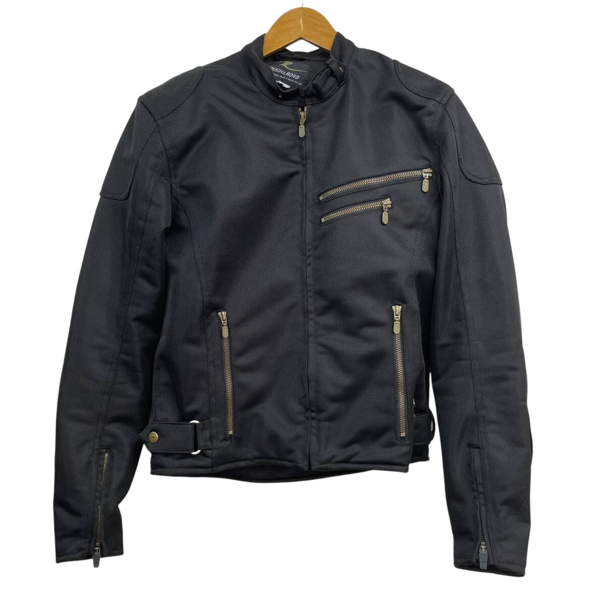 ROUGH&ROAD ラフ&ロード RR7313 ライディングZIPメッシュジャケット 黒系 ブラック系 Mサイズ 15770-100(M ...