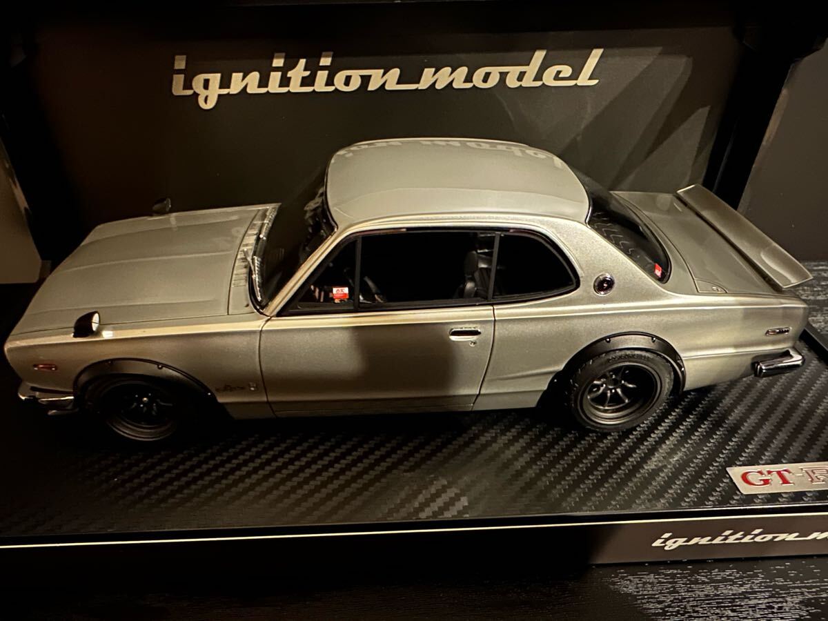 1/18 IG3613 Nissan Skyline 2000 GT-R KPGC10 Silver イグニッションモデル ignition ...