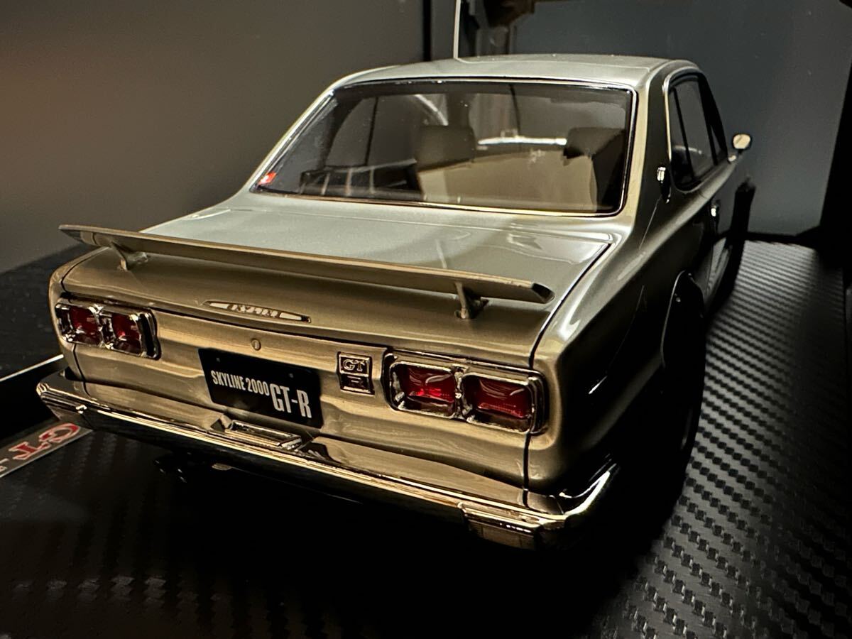 1/18 IG3613 Nissan Skyline 2000 GT-R KPGC10 Silver イグニッションモデル ignition ...