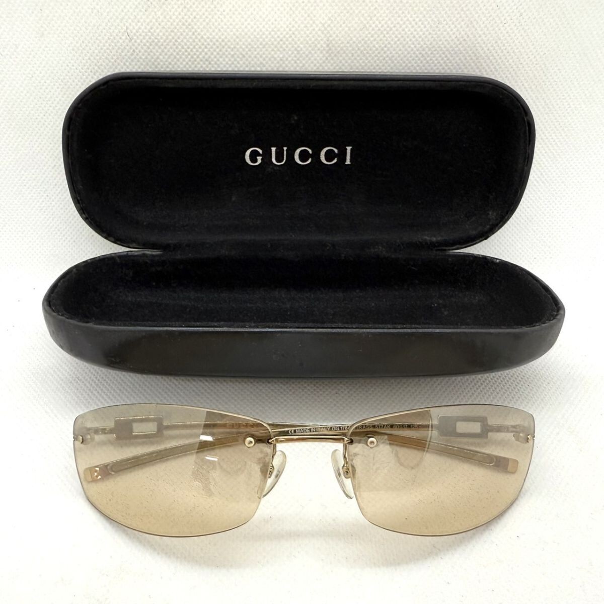 W1061-I58-1453 GUCCI グッチ サングラス GG1784/STRASS 577AK 60 17 125 ケース付き IB ...