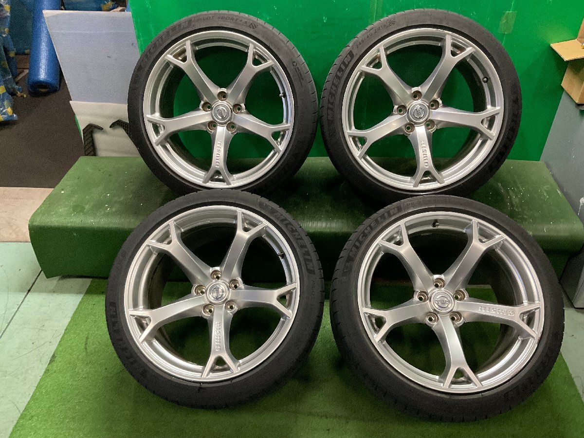 フェアレディZ Z34 バージョンニスモ 純正 アルミホイール 19X9.5J 245/40R19 10.5J 275/35R19 4本セット ...