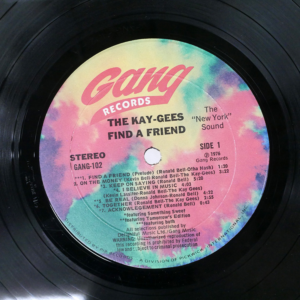 US盤 KAY-GEES/FIND A FRIEND/GANG GANG102 LP(R&B、ソウル)｜売買されたオークション情報、yahoo ...