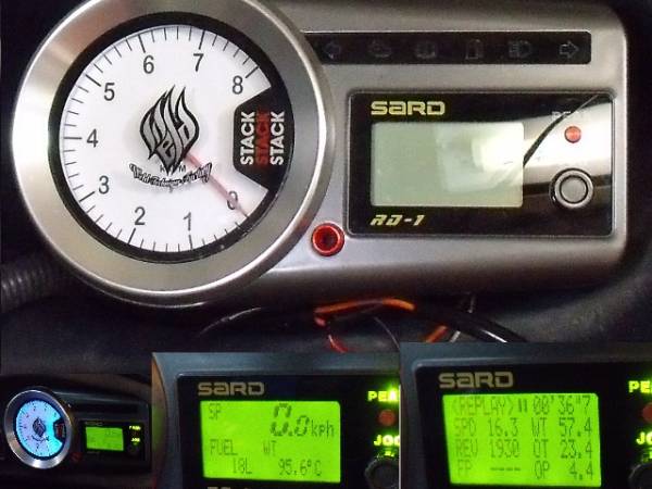 SARD RD-1 STACK タコメーター ST200 水 油温 油圧センサー(追加メーター)｜売買されたオークション情報、yahooの商品情報をアーカイブ公開 - オークファン ...