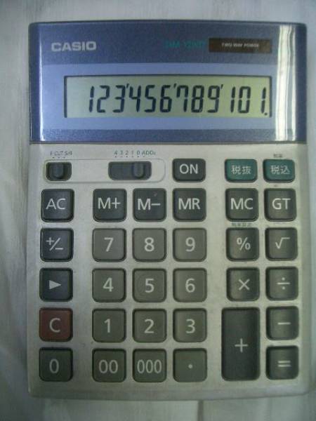 CASIO カシオ 大型電卓 DM-1200T 20X15 センチの質問一覧