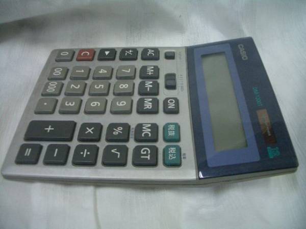 CASIO カシオ 大型電卓 DM-1200T 20X15 センチの質問一覧