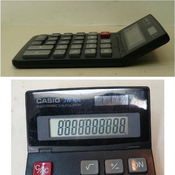 CASIO JW-10L カシオ 45゜首振り 10桁電卓(カシオ)｜売買されたオークション情報、yahooの商品情報をアーカイブ公開 ...
