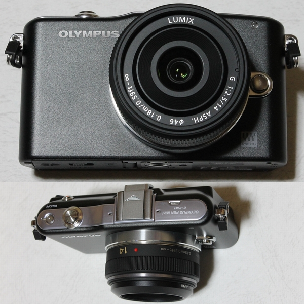 OLYMPUS PEN mini E-PM1 LUMIX G 14mm/F2.5 ASPH. 28mm フード(オリンパス)｜売買された ...