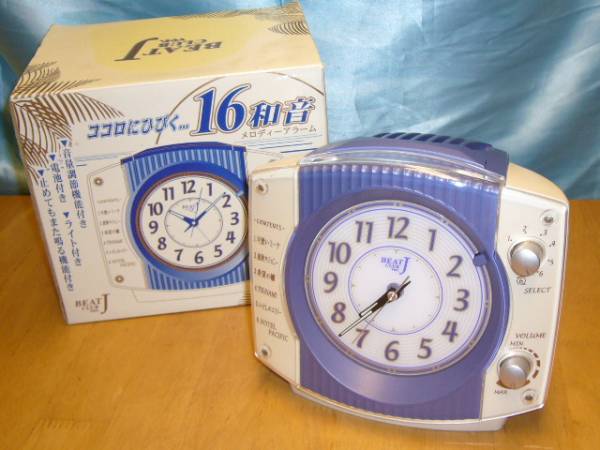 SEIKO セイコー/目覚まし時計/BEAT CLUB ver.J/ブルー/QM735L(目覚し時計)｜売買されたオークション情報、yahoo ...