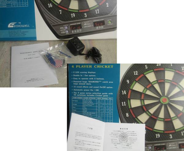エレクトロニックダーツ ECHO-204C 取説 安価発送(ボード)｜売買されたオークション情報、yahooの商品情報をアーカイブ公開 - オークファン（aucfan.com）