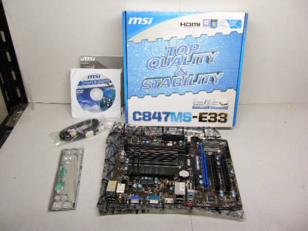 MB_Y6011327M10 msi C847MS-E33 Celeron 847搭載 Micro-ATX 完動(MSI)｜売買されたオークション情報、yahooの商品情報をアーカイブ公開 ...
