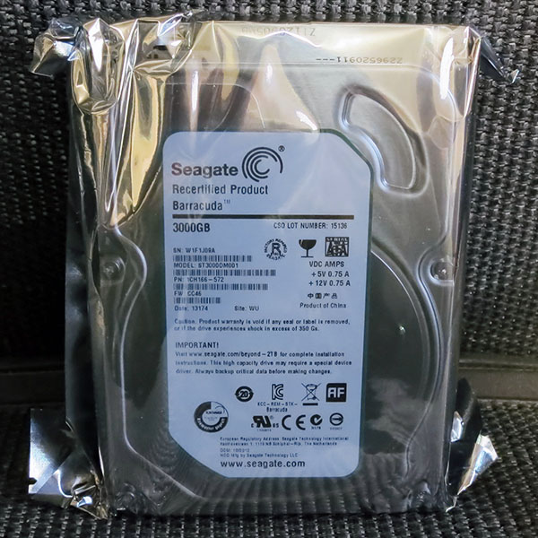 Seagate ST3000DM001 SATA6G 3TB 7200rpm 64MB RMA可(2TB～)｜売買されたオークション情報 ...