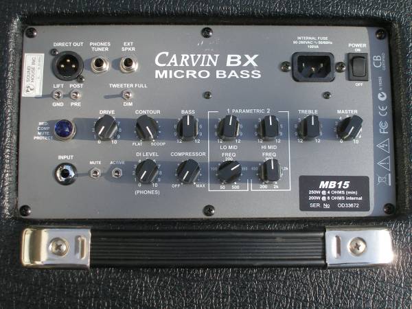 ベースアンプ CARVIN MB15 250W 完動品(コンボアンプ)｜売買されたオークション情報、yahooの商品情報をアーカイブ公開 ...