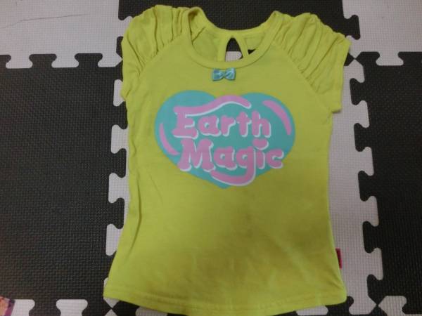 EARTHMAGIC 半袖Tシャツ 黄色 100 シミあり(半袖Tシャツ)｜売買されたオークション情報、yahooの商品情報をアーカイブ公開 - オークファン（aucfan.com）