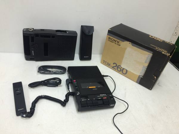 SONY CASSETTE-CORDER TCM-260 箱付き(録音、再生)｜売買されたオークション情報、yahooの商品情報をアーカイブ ...