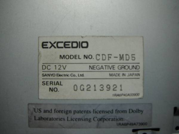 SANYO 三洋電機 サンヨー CDF-MD5 CD/MD CD再生確認済み 2DIN(その他)｜売買されたオークション情報、yahooの商品情報をアーカイブ公開 - オークファン ...