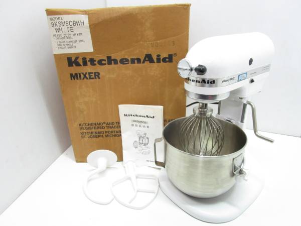 FMI KitchenAid キッチンエイド KSM5/K5SS スタンドミキサー(ミキサー)｜売買されたオークション情報、yahooの商品 ...