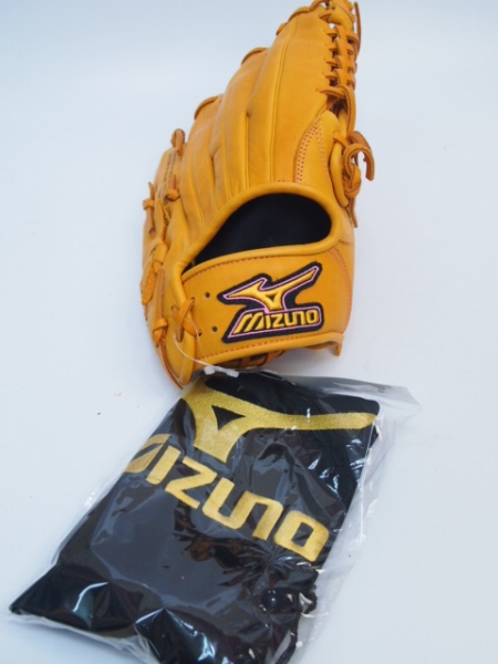 ★新品展示品 ミズノ Gachi 軟式グラブ 袋付き 8