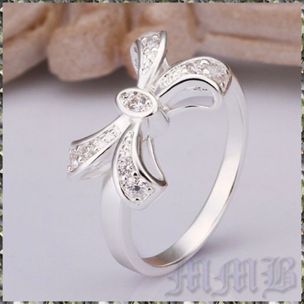 SILVER CRYSTAL RIBON リボン シルバーリング 16号 2.2g(16号～)｜売買されたオークション情報、yahooの商品 ...