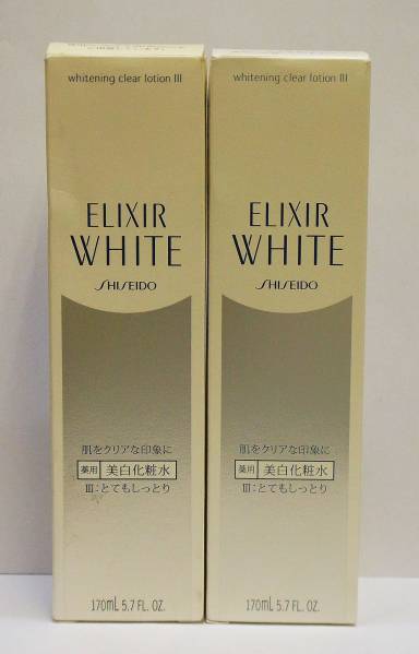 エリクシール ホワイト クリア ローション Ⅲ 化粧水 170mL 2本(基礎化粧品)｜売買されたオークション情報、yahooの商品情報をアーカイブ公開 - オークファン（aucfan.com）