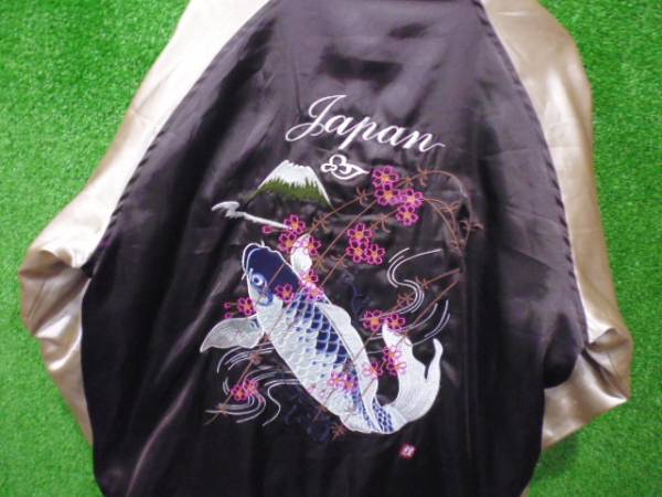 Japanese Traditional 鯉刺繍 サテンスカジャン ブラック Llサイズ｜売買されたオークション情報、yahooの商品情報 3590